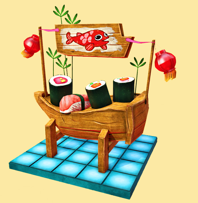 ArtStation - Sushi stand