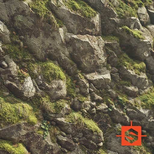 ArtStation - Mossy Cliff