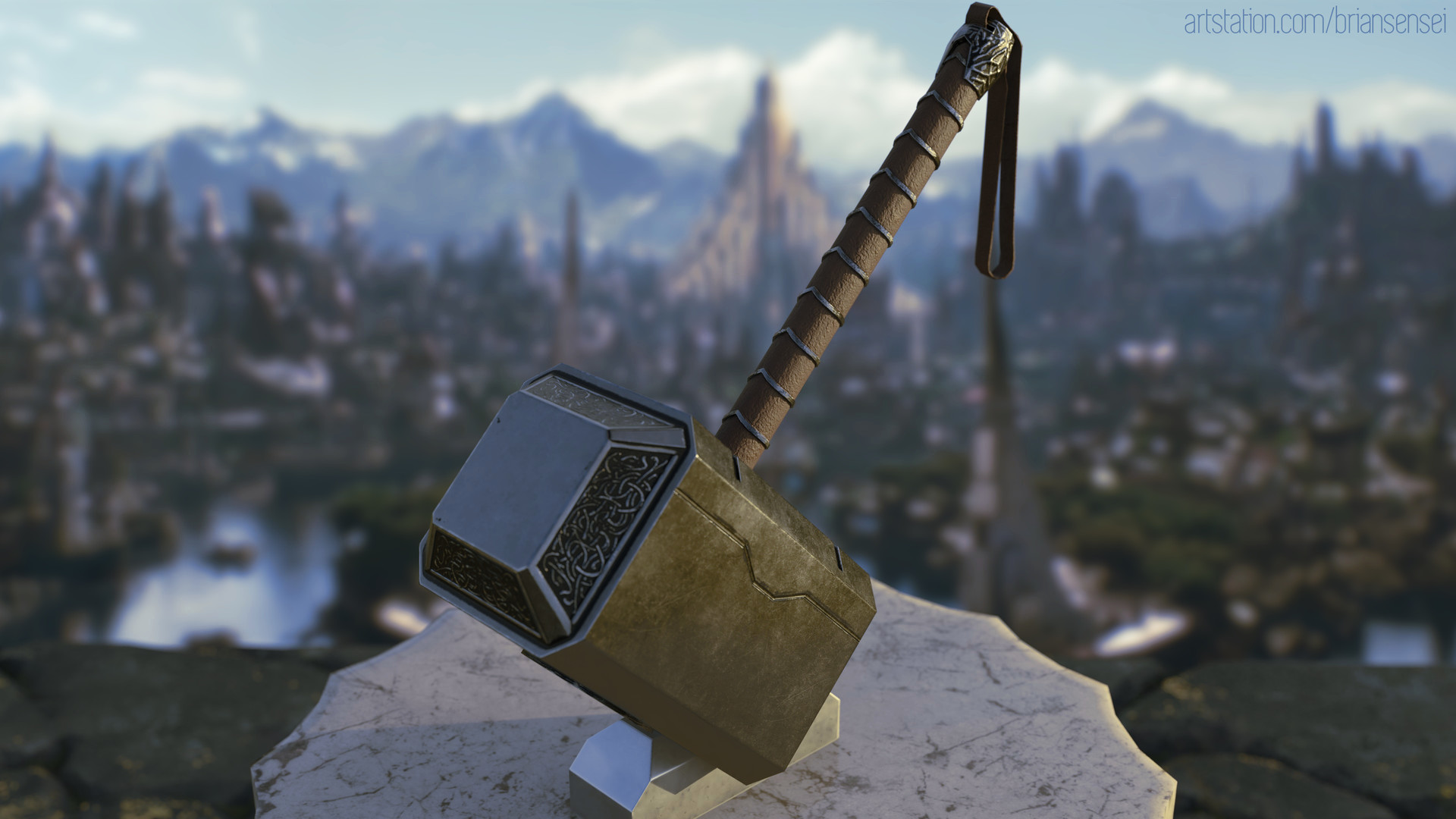 ArtStation - Mjolnir - Thor's Hammer