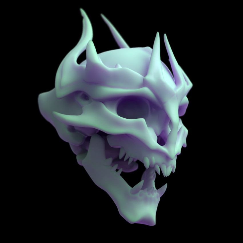 ArtStation - Alien skull II
