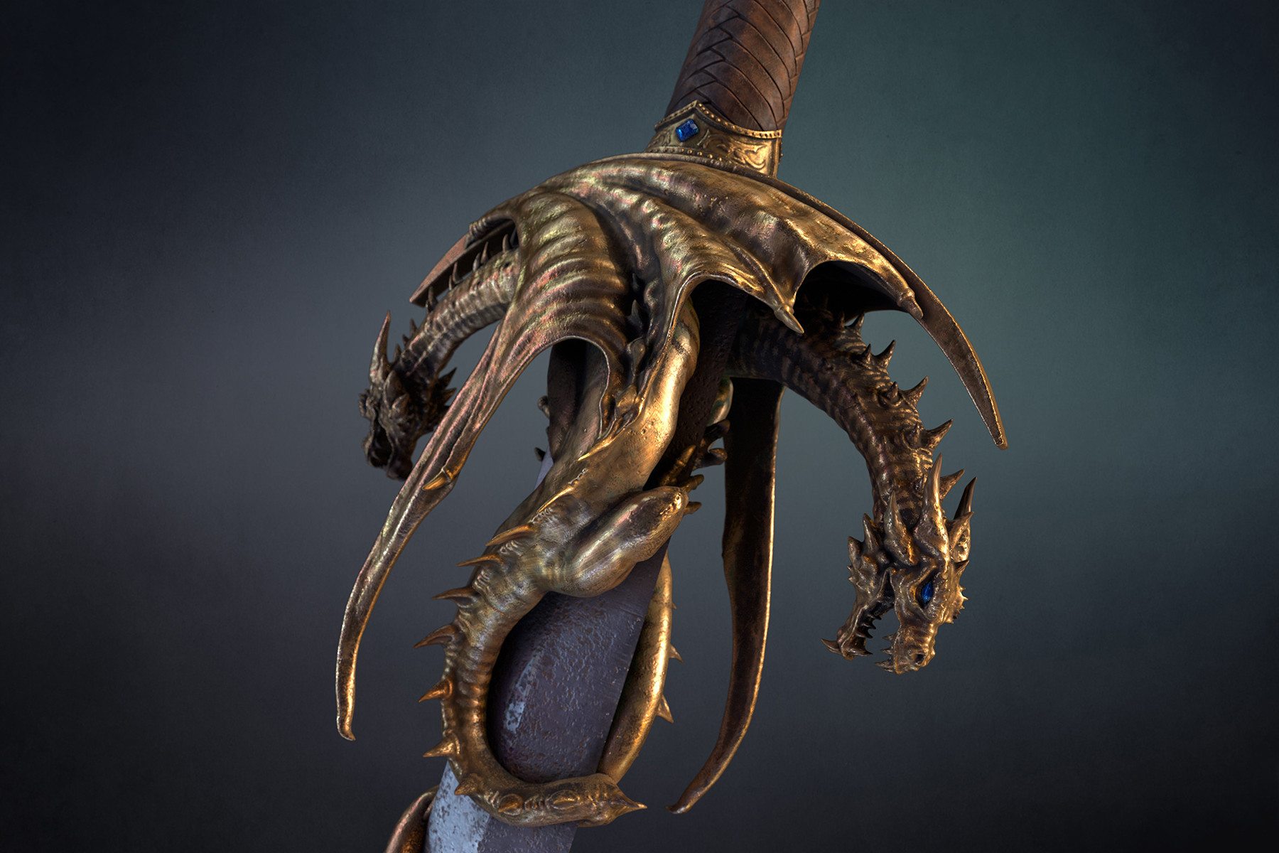 ArtStation - Medieval Longsword: Wivern's Bane