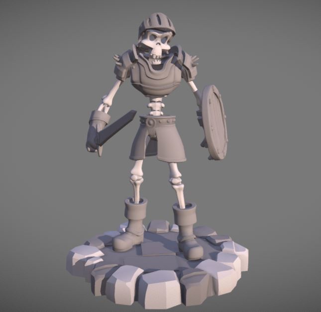 ArtStation - Undead Skeleton Soldier