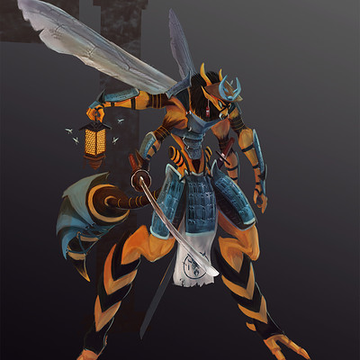 ArtStation - Insect warrior - Samurai