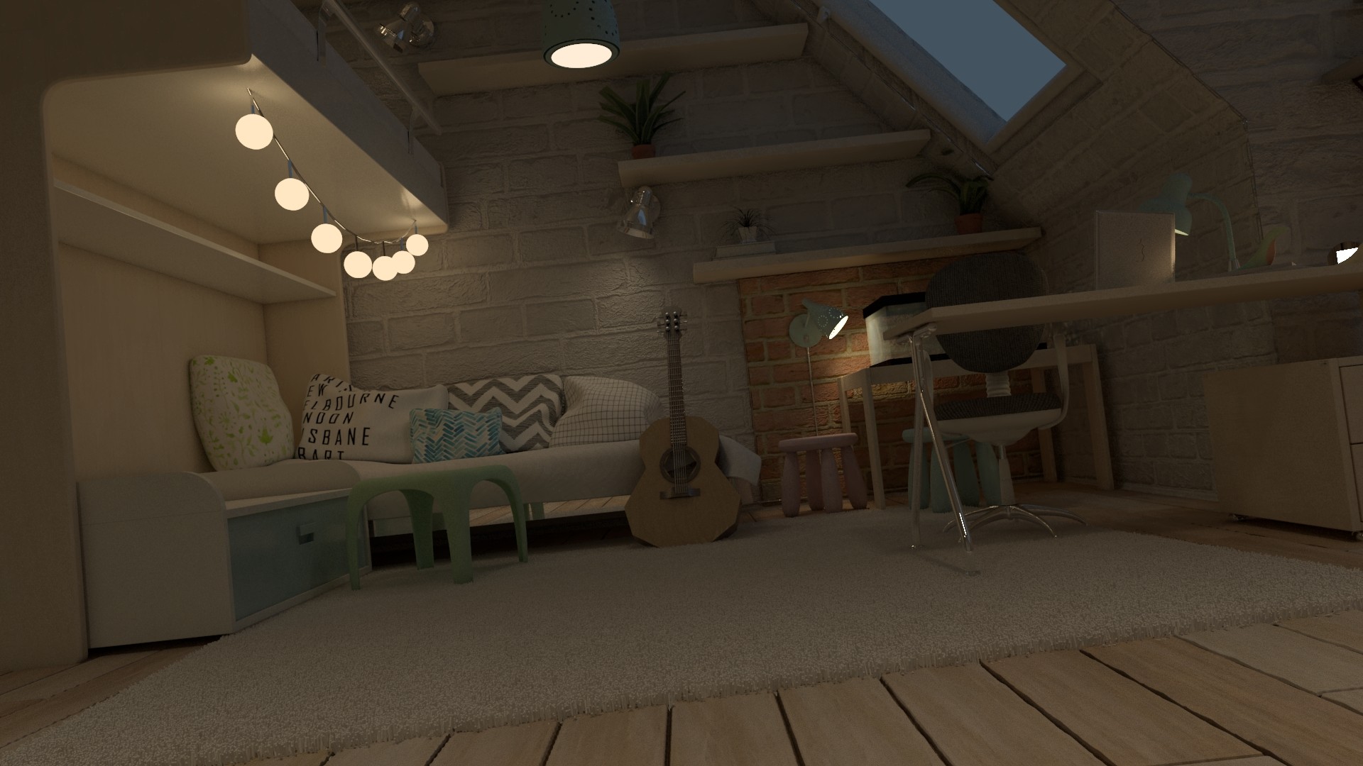 ArtStation - [ Rendering 01 ] Interior Room