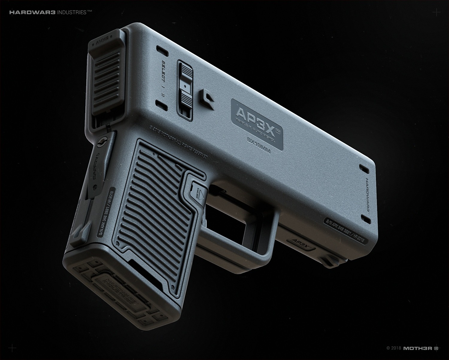 ArtStation - AP3X Pistol