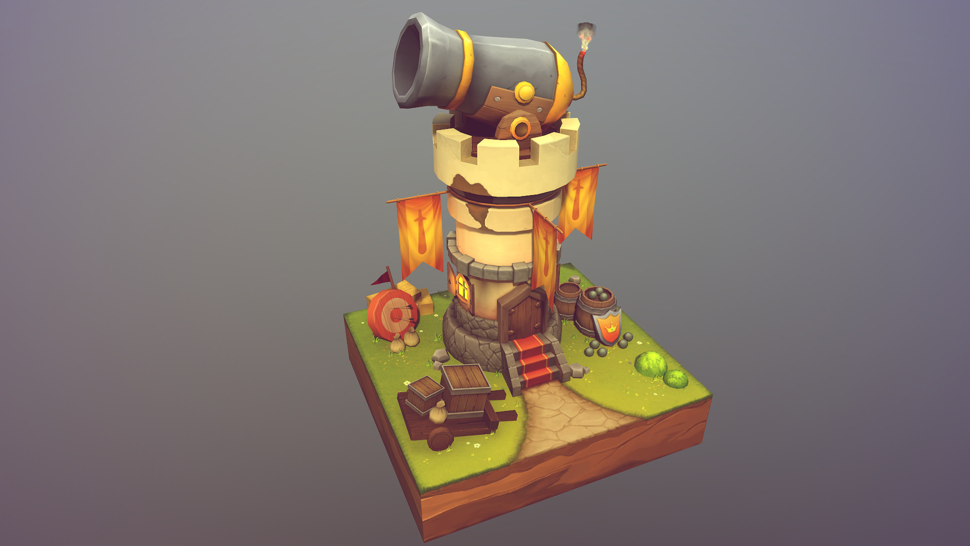 ArtStation - Cannon Tower