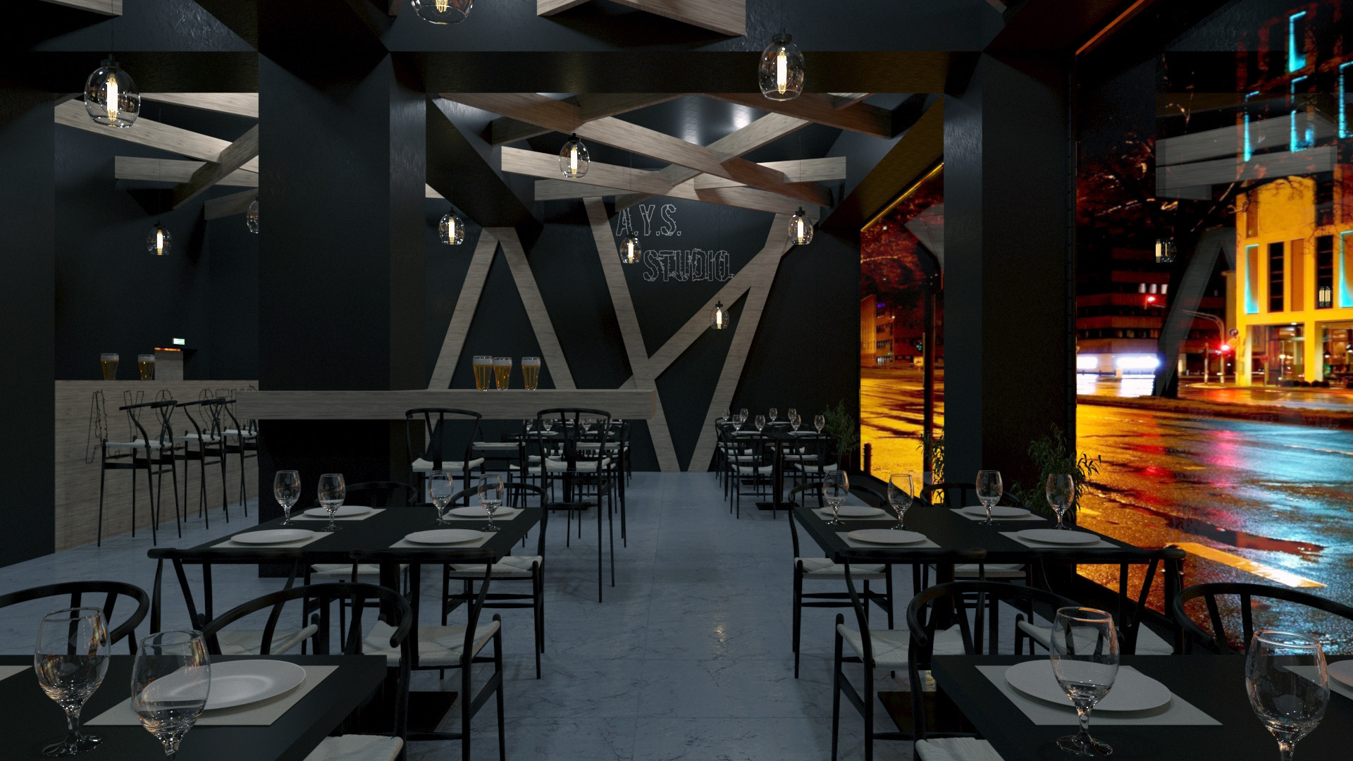 ArtStation - Bar Restaurant A.Y.S. Studio