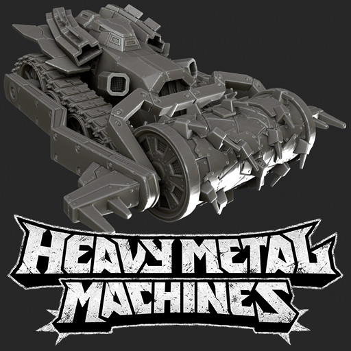 ArtStation - Heavy Metal Machines - Rampage Smashing Tank Skin