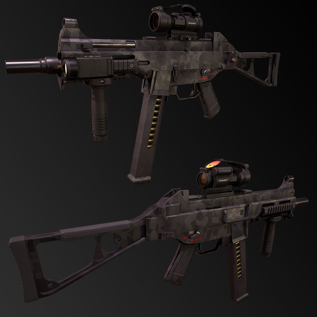 ArtStation - UMP .45 Scoped