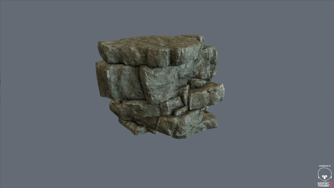 ArtStation - Low poly Cliff