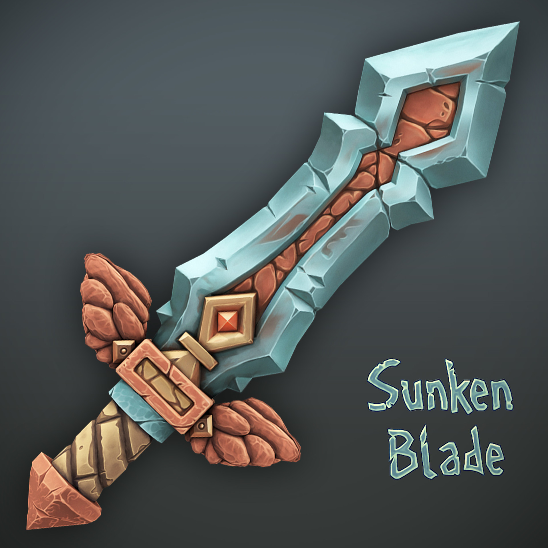 ArtStation - Hand-painted 'Sunken Blade'