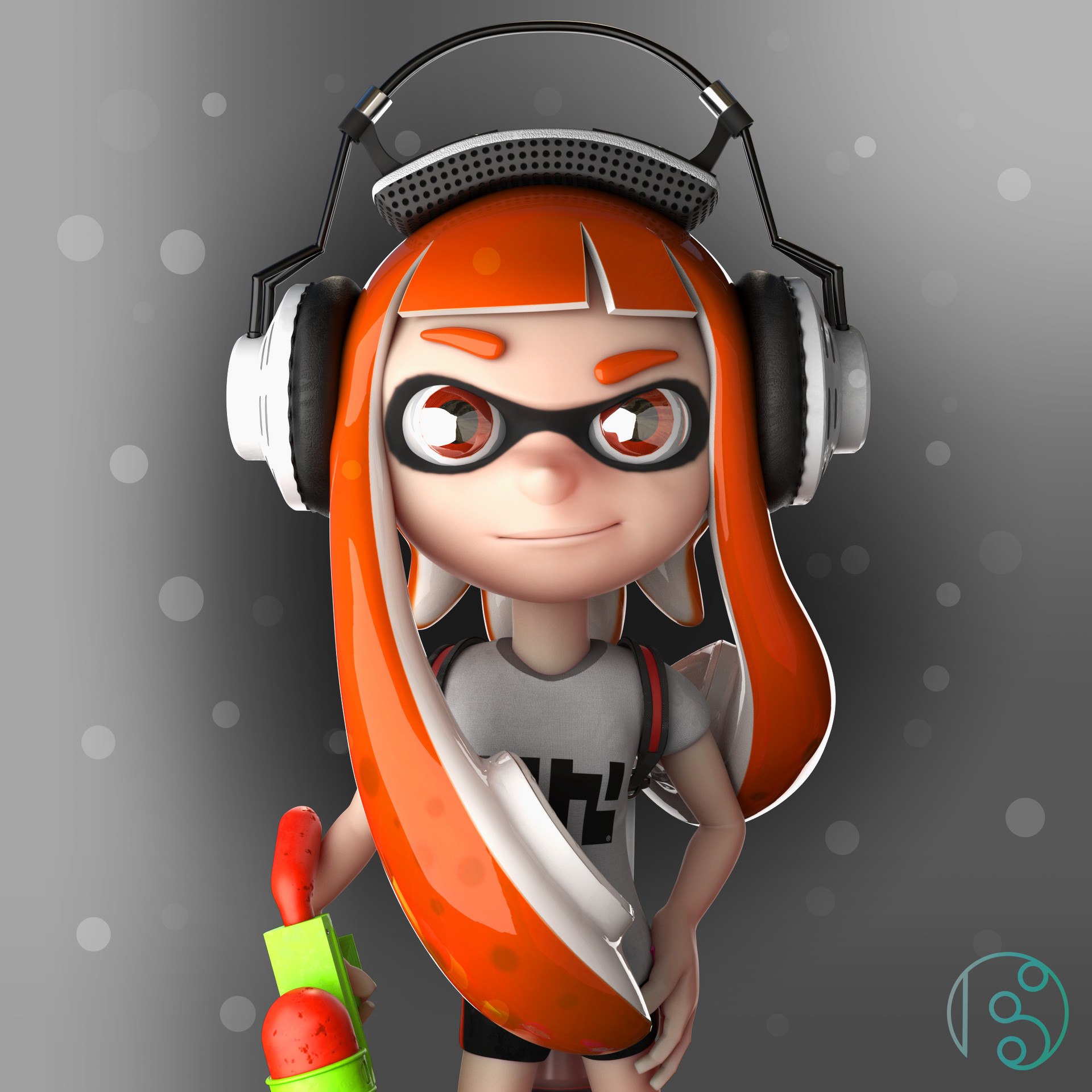 ArtStation - Inkling Girl (Splatoon Fan Art)