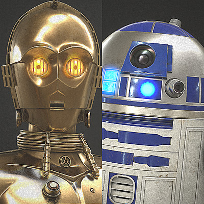 ArtStation - C-3PO/R2-D2 FanArt