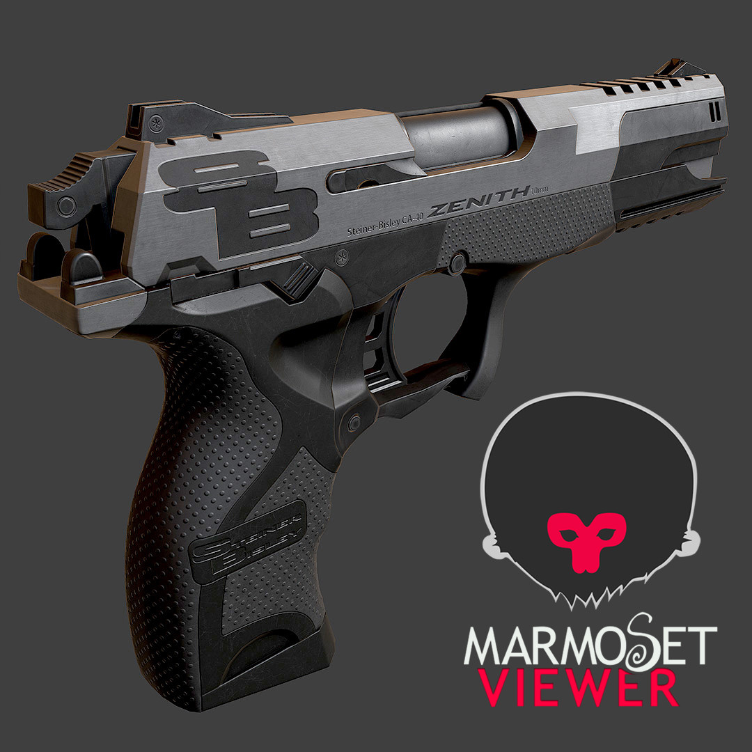 ArtStation - Zenith 10mm Pistol, Deus Ex: MD