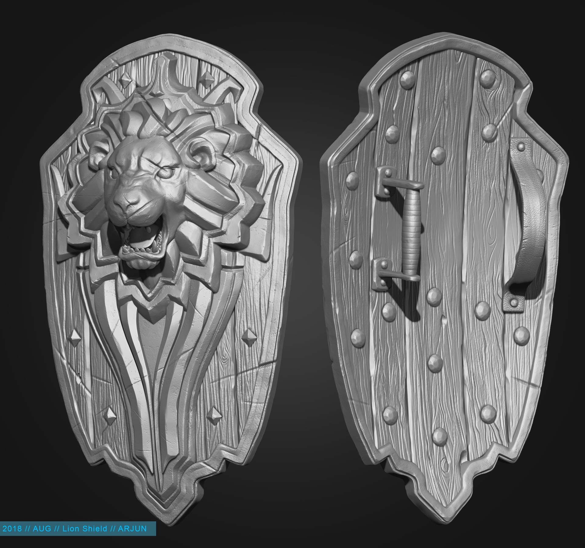 ArtStation - 2018 // AUG // Lion Shield