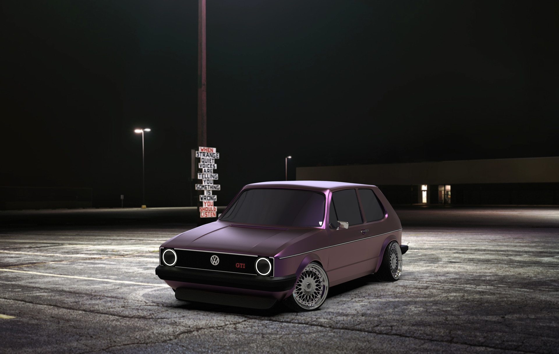 ArtStation - Volkswagen GOLF MK1