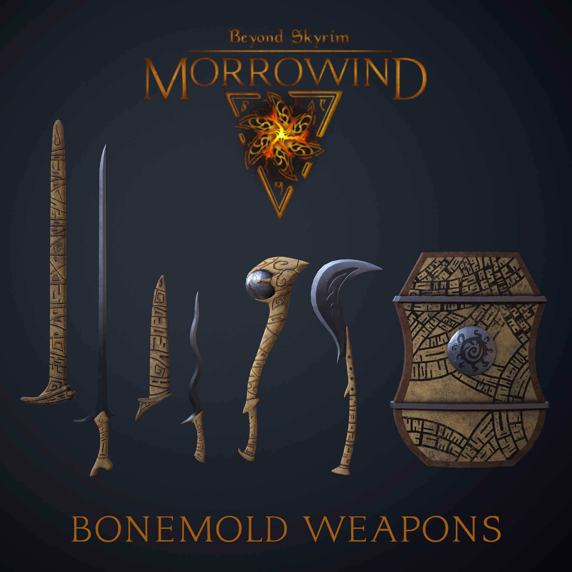 Alex Templin's Online Portfolio - Bonemold Weapon Set