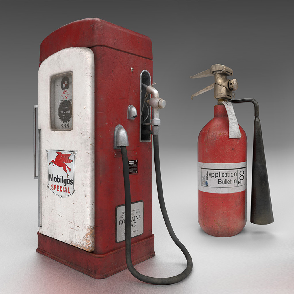 ArtStation - Gas Station Props