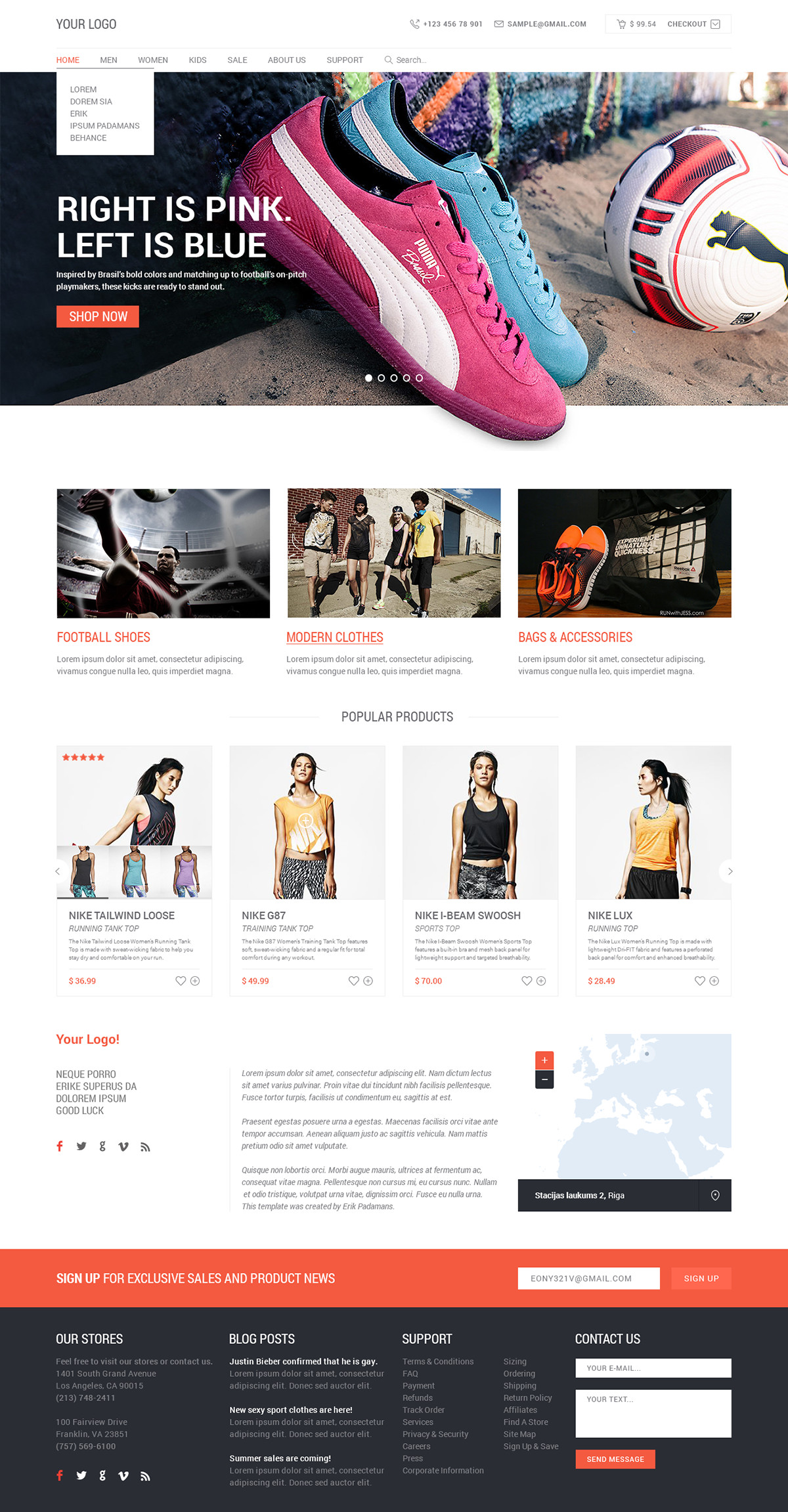 ArtStation - Sport Website Design