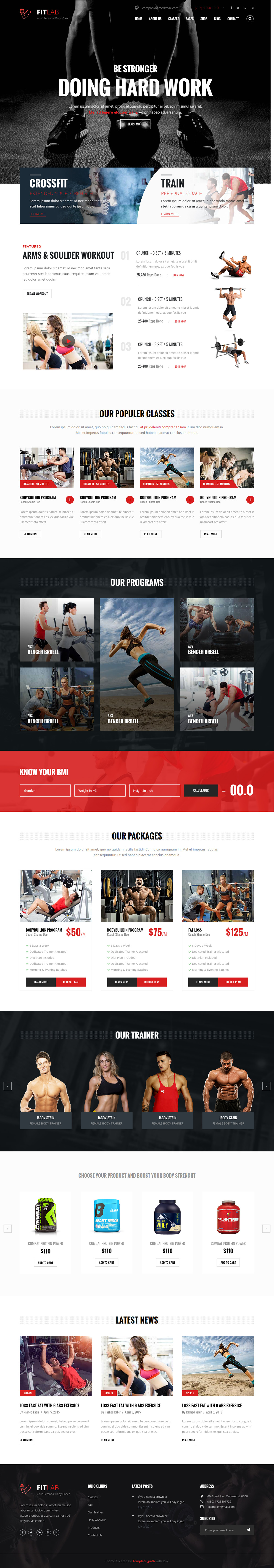 ArtStation - Fit Lab Website Design