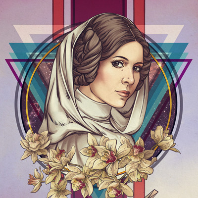 ArtStation - SW tribute: Leia Organa
