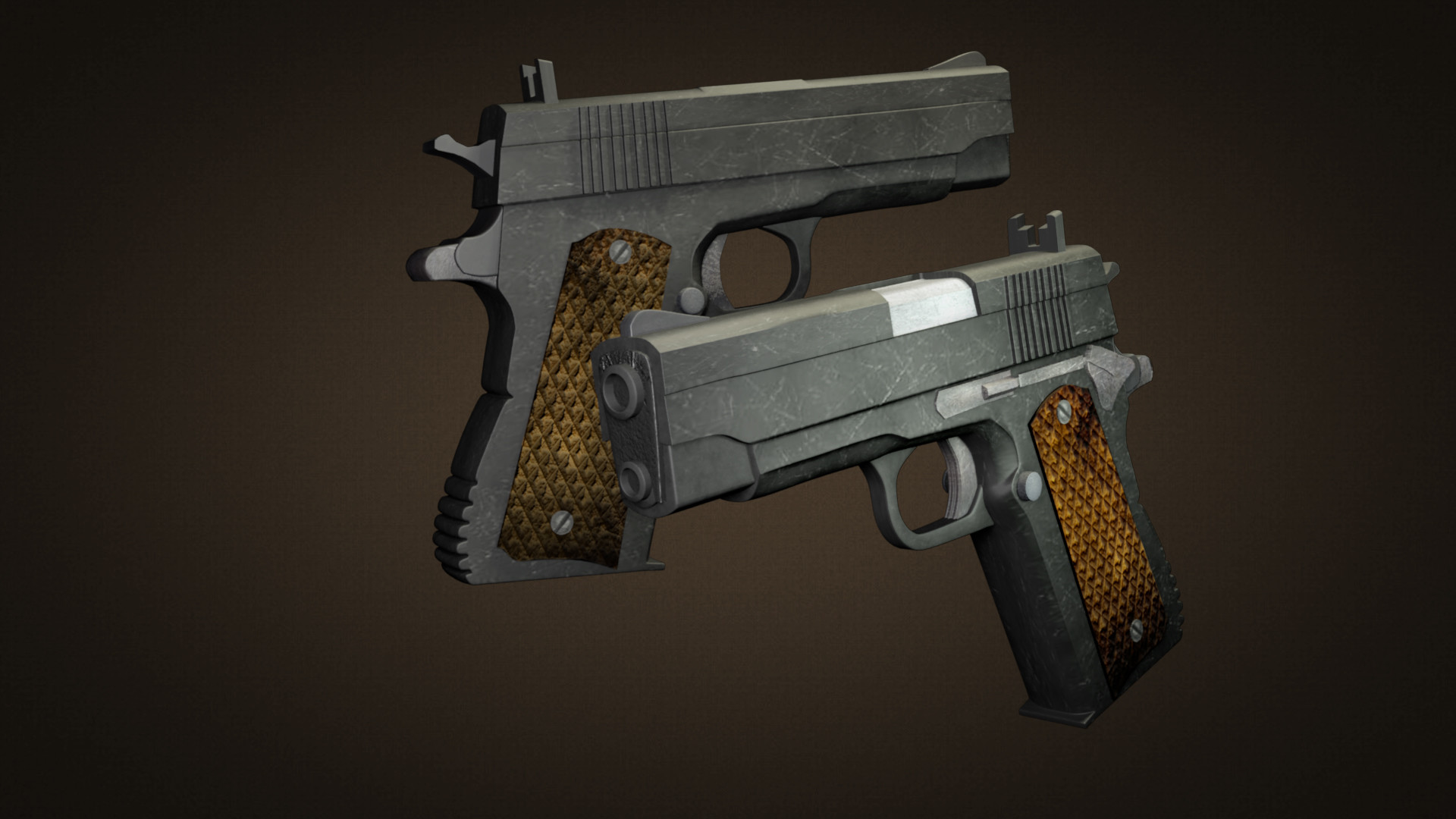 ArtStation - .45 Caliber Handgun