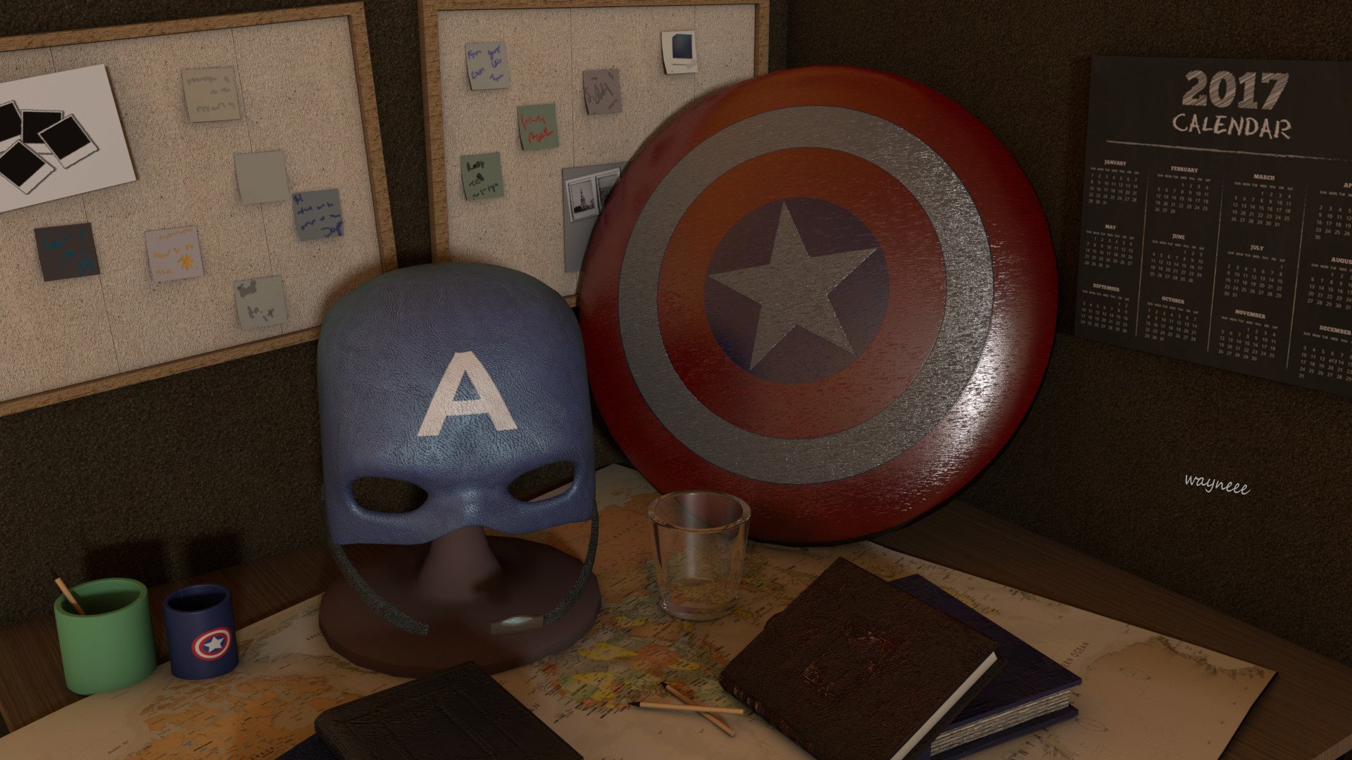 ArtStation - Captain America - Table