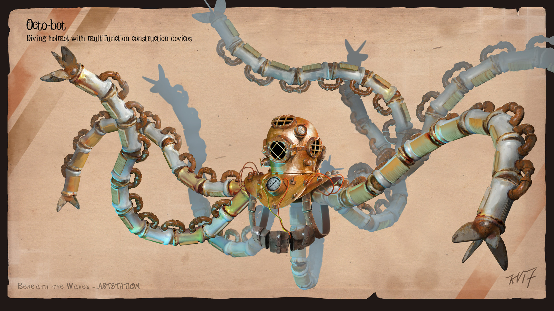 ArtStation - Octo-Bot - Beneath the Wave