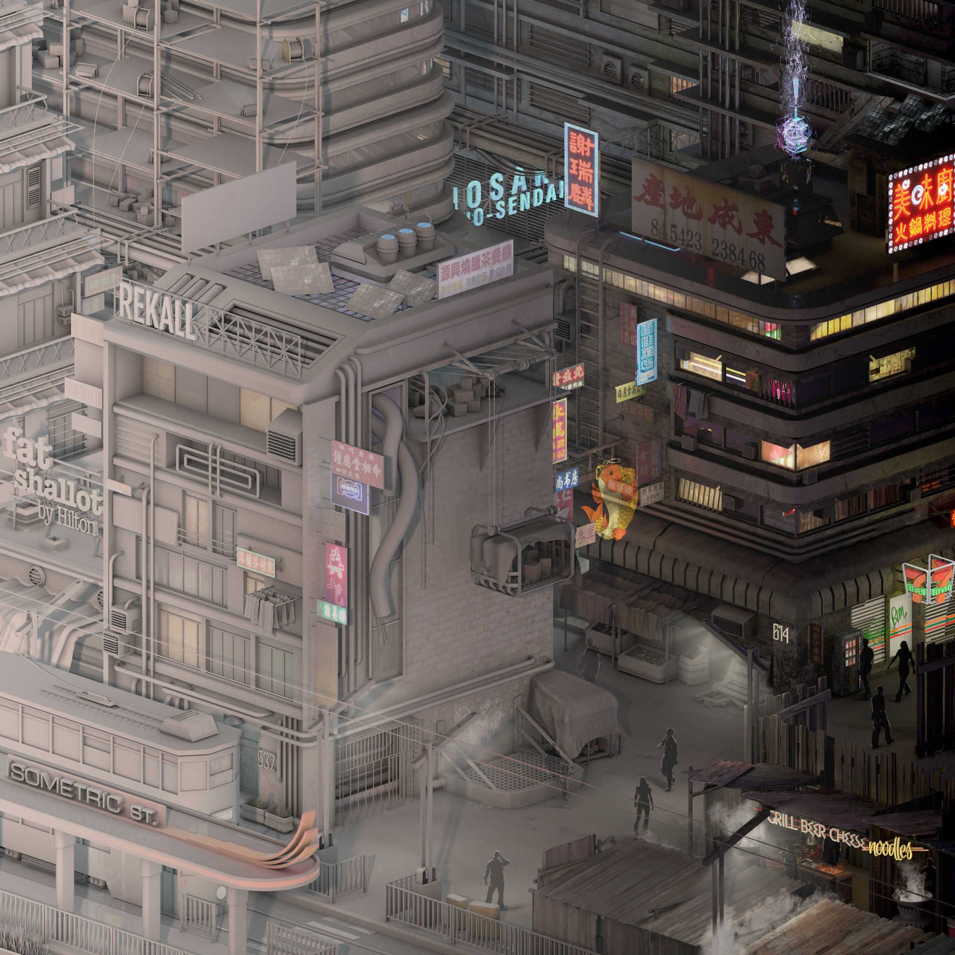 ArtStation - Isometric Street