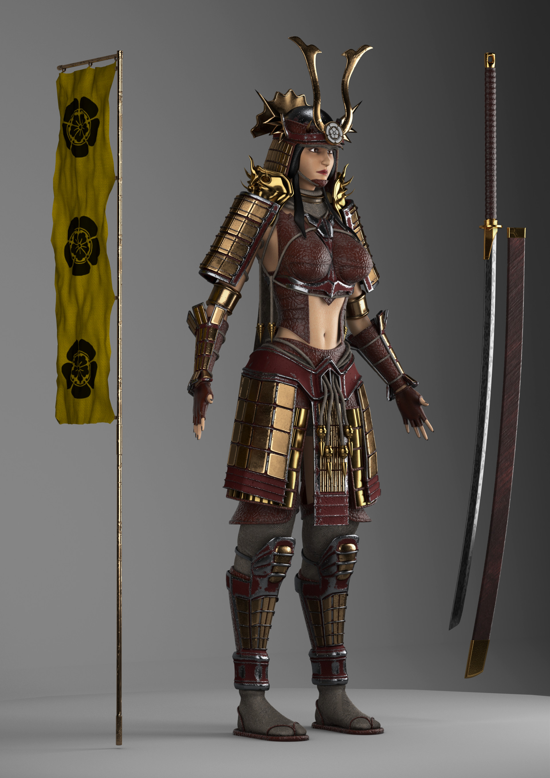 ArtStation - Female Samurai