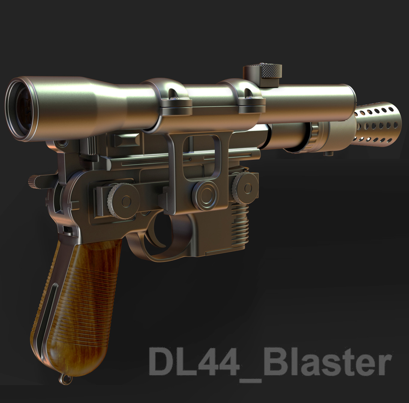 ArtStation - DL44_Blaster(Star War Gun)