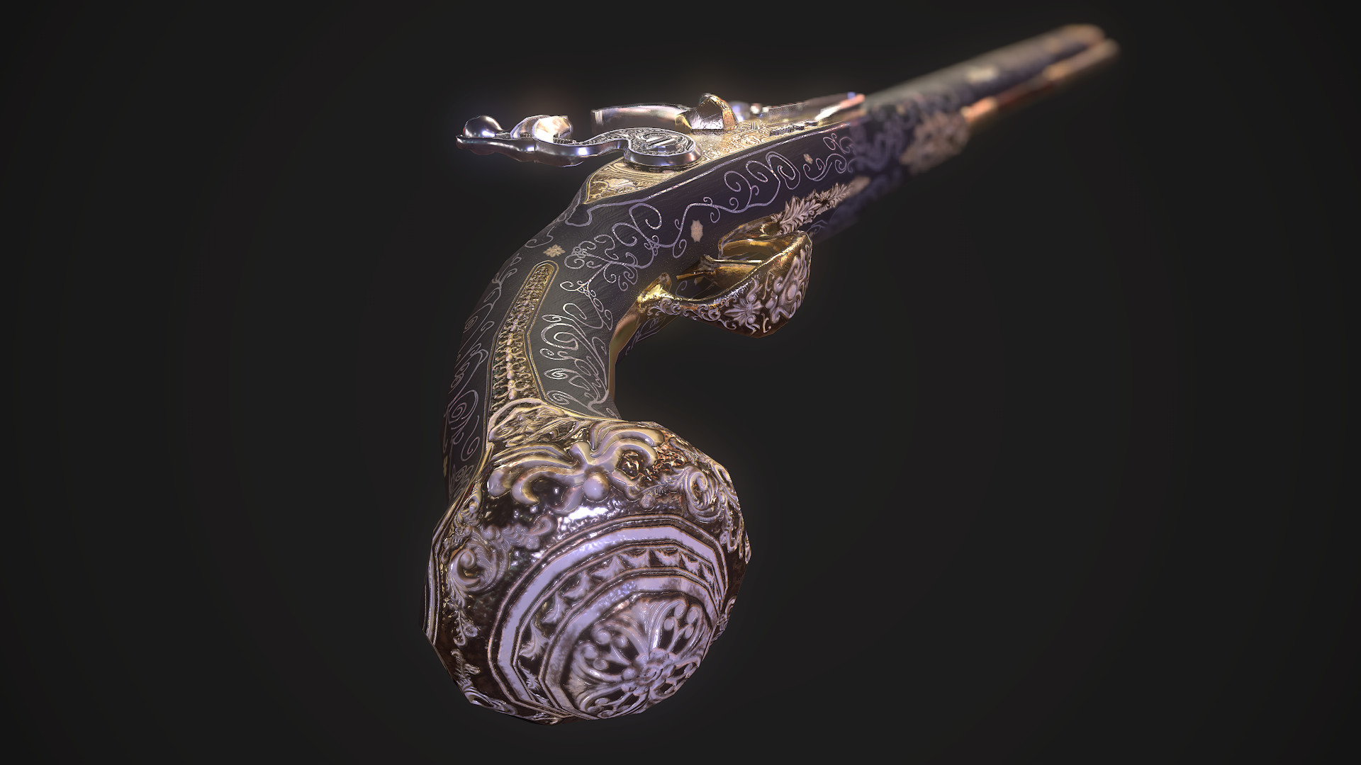 ArtStation - Flemish Flintlock Pistol