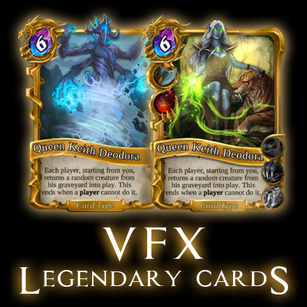 ArtStation - Legendary cards mobile VFX