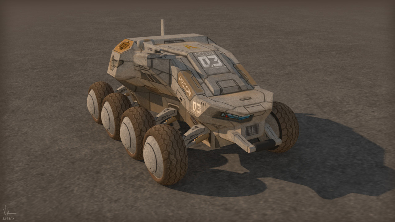 ArtStation - Desert Reconnaissance Rover 03