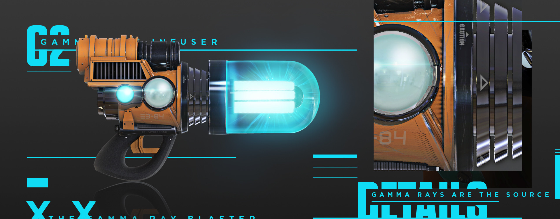 ArtStation - RETRO SCI-FI GUN : E3-84