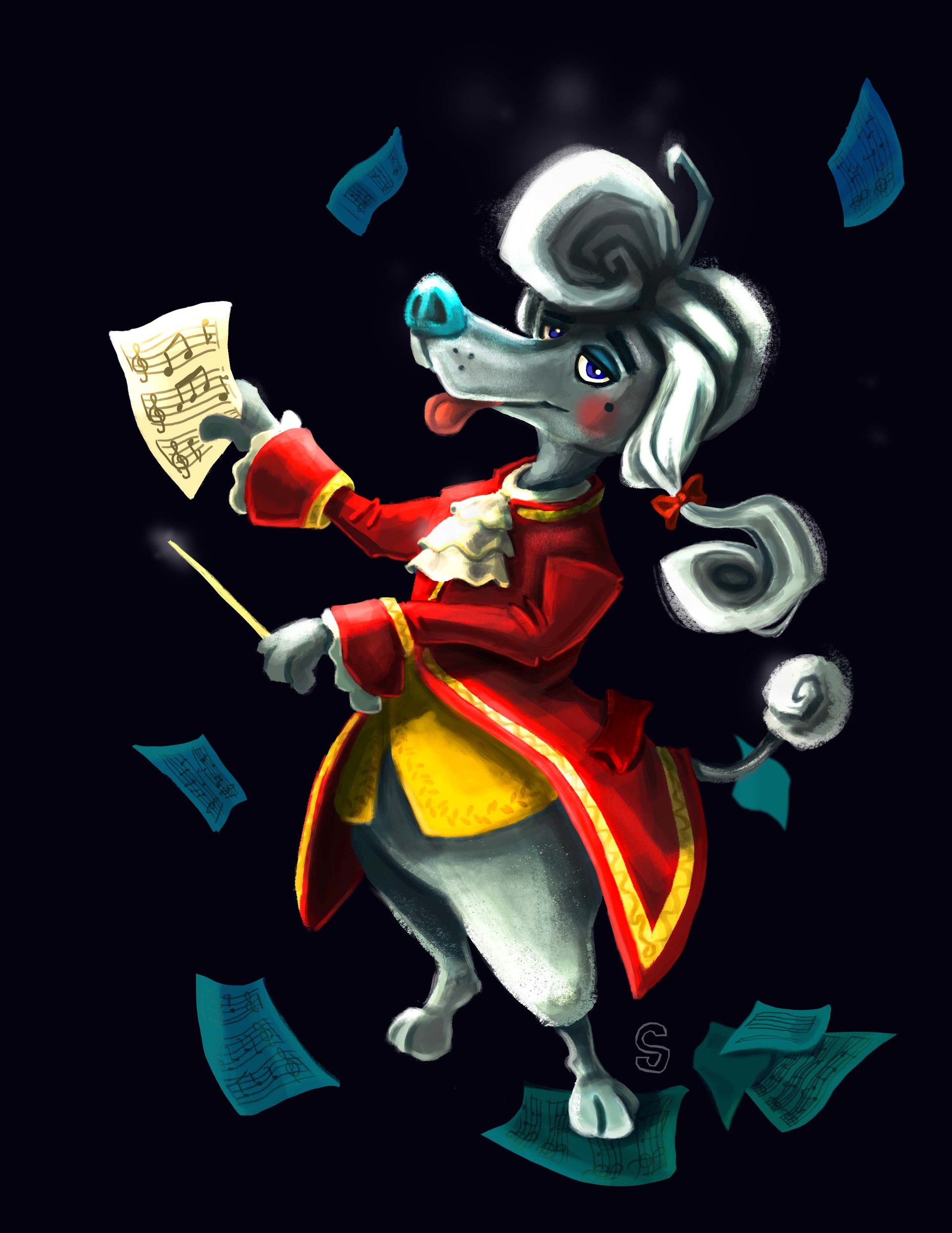 ArtStation - Baroque French Poodle