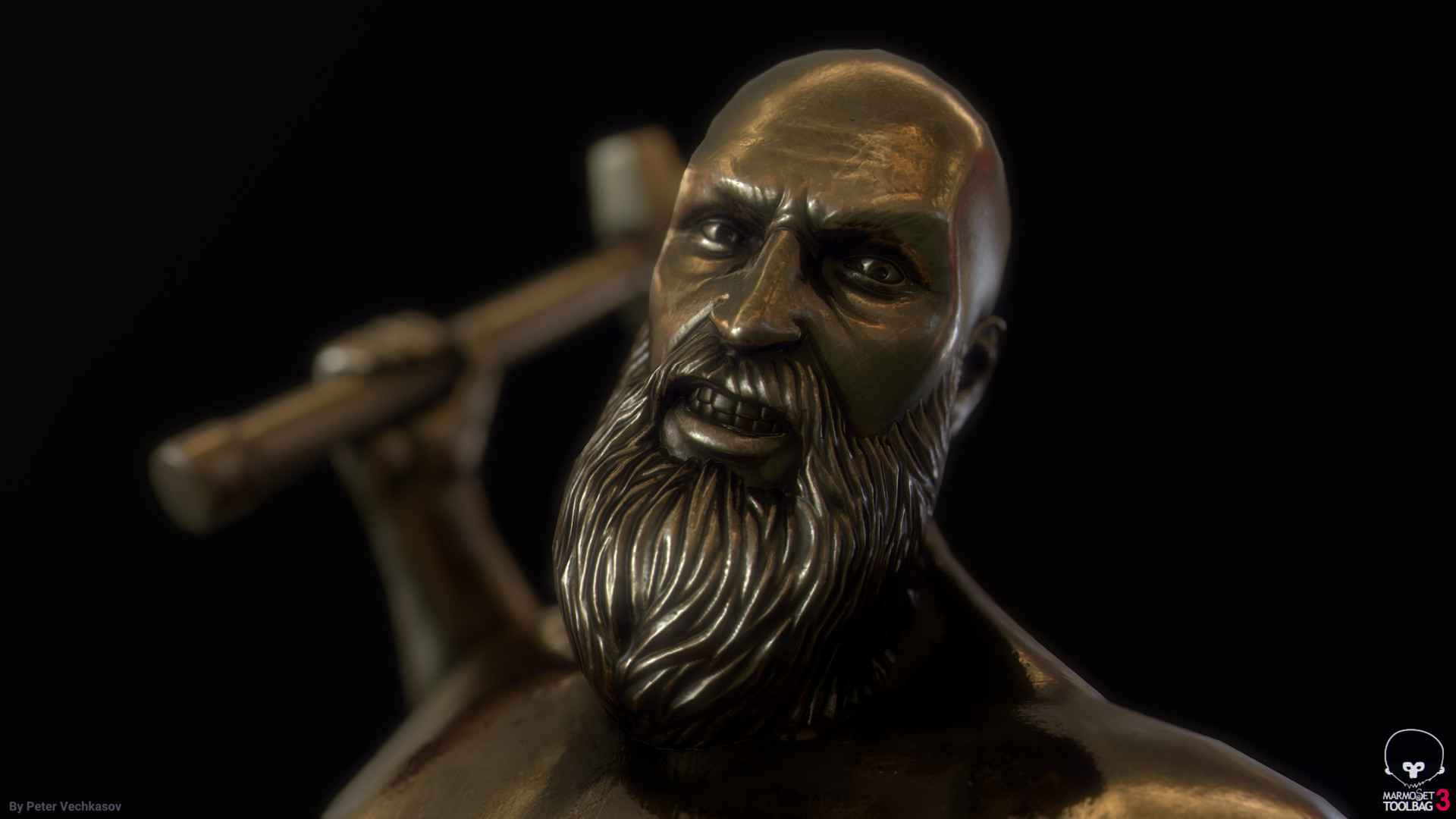 ArtStation - BLACKSMITH STATUE