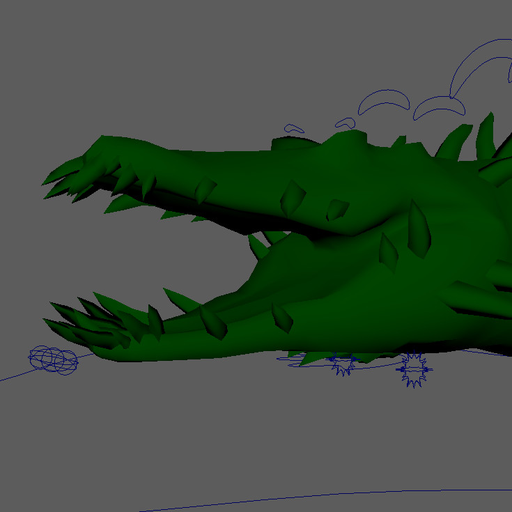 ArtStation - Mutant Alligator Rig