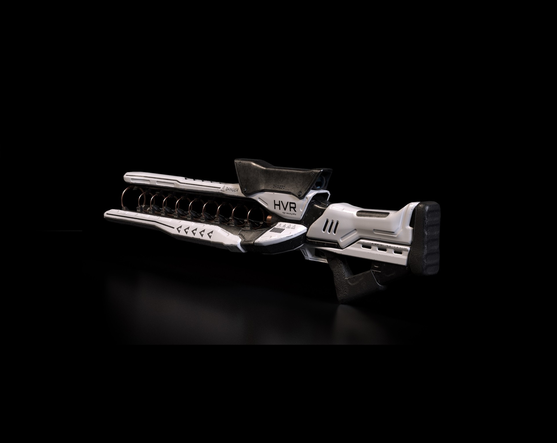 ArtStation - High Velocity Rifle (HVR) game ready asset for Raider Grind