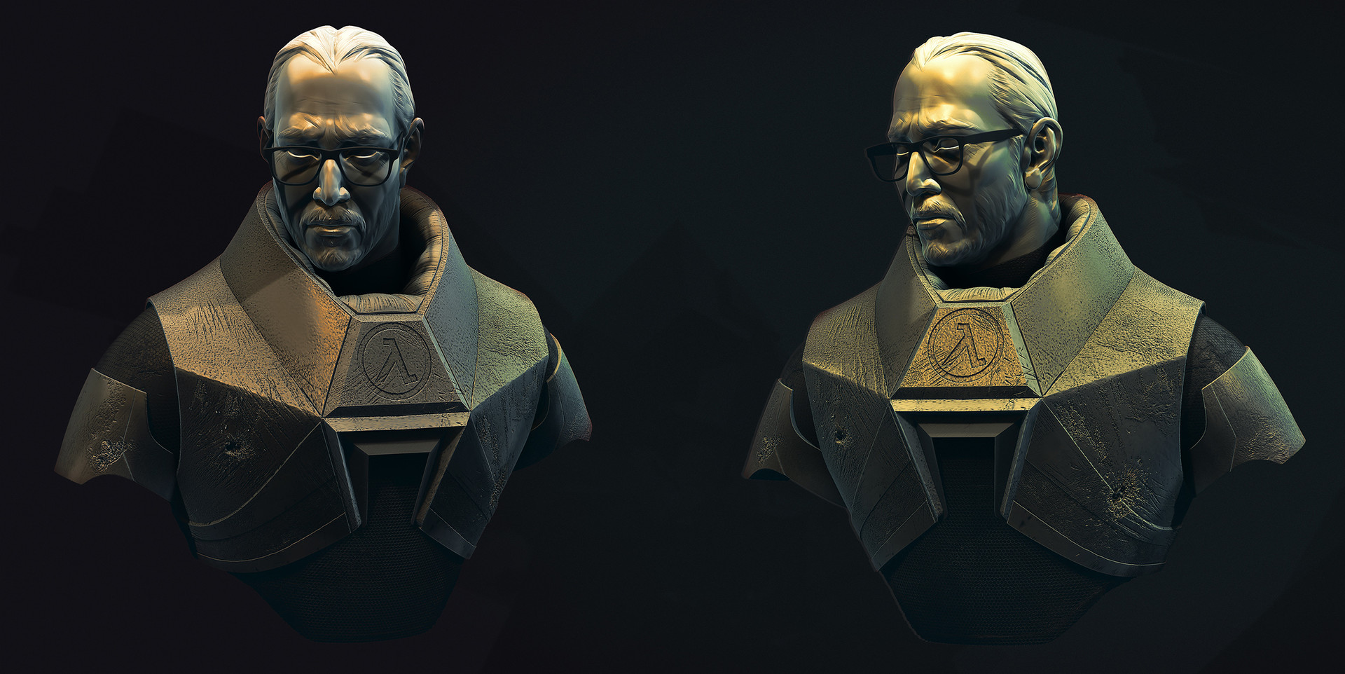 ArtStation - Etude of Gordon Freeman: performed by Keanu Reeves