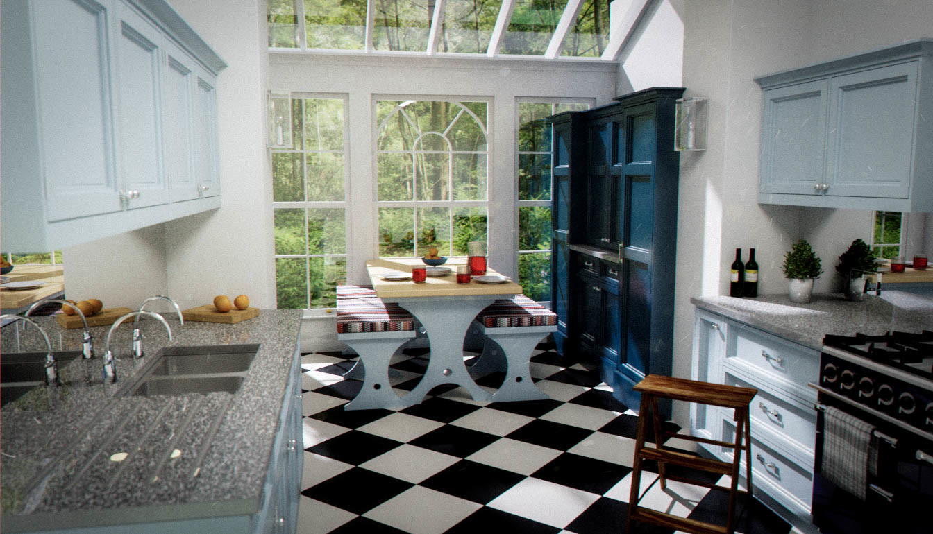 ArtStation - Edwardian Kitchen Interior