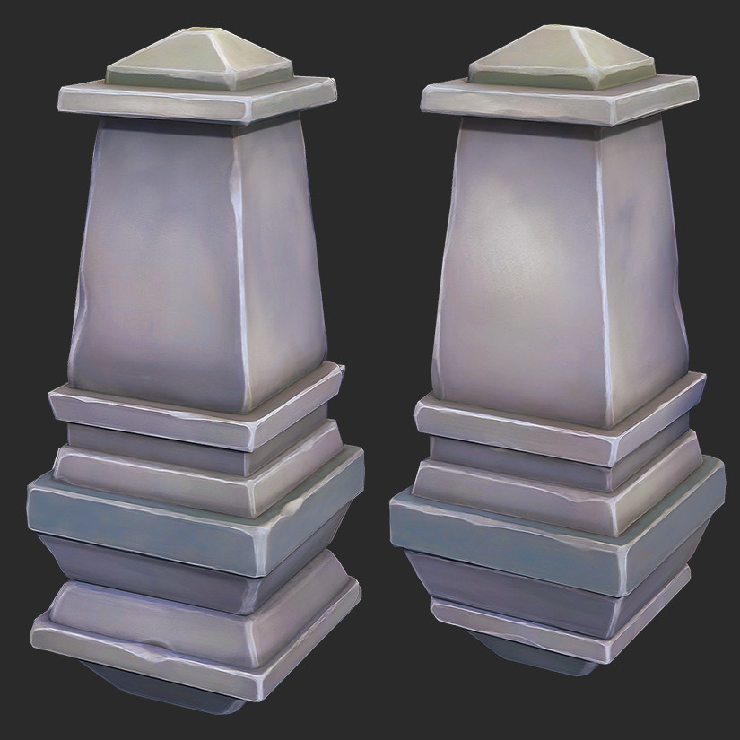 ArtStation - Stairway Pillar - Mage Hideout