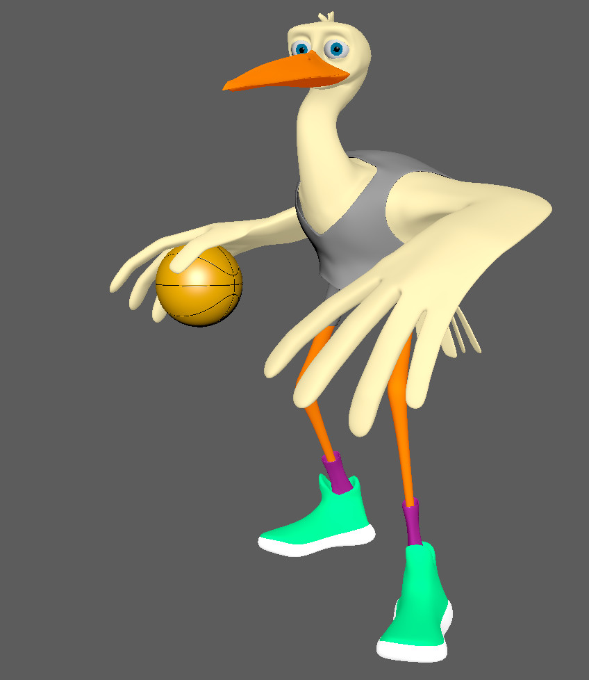 ArtStation - Stork 3d Character Progress