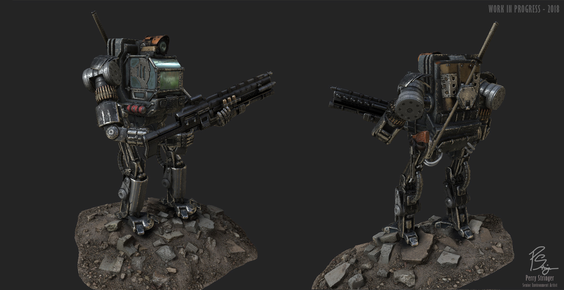 ArtStation - Mech Kitbash - WIP - (2018)