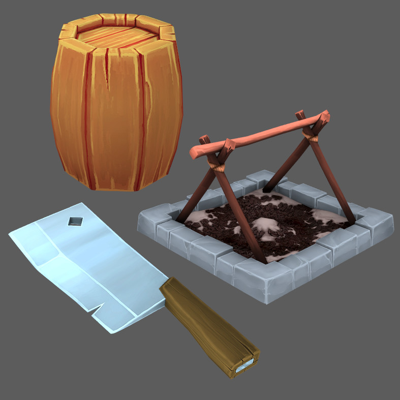 ArtStation - Handpainted Props - Various