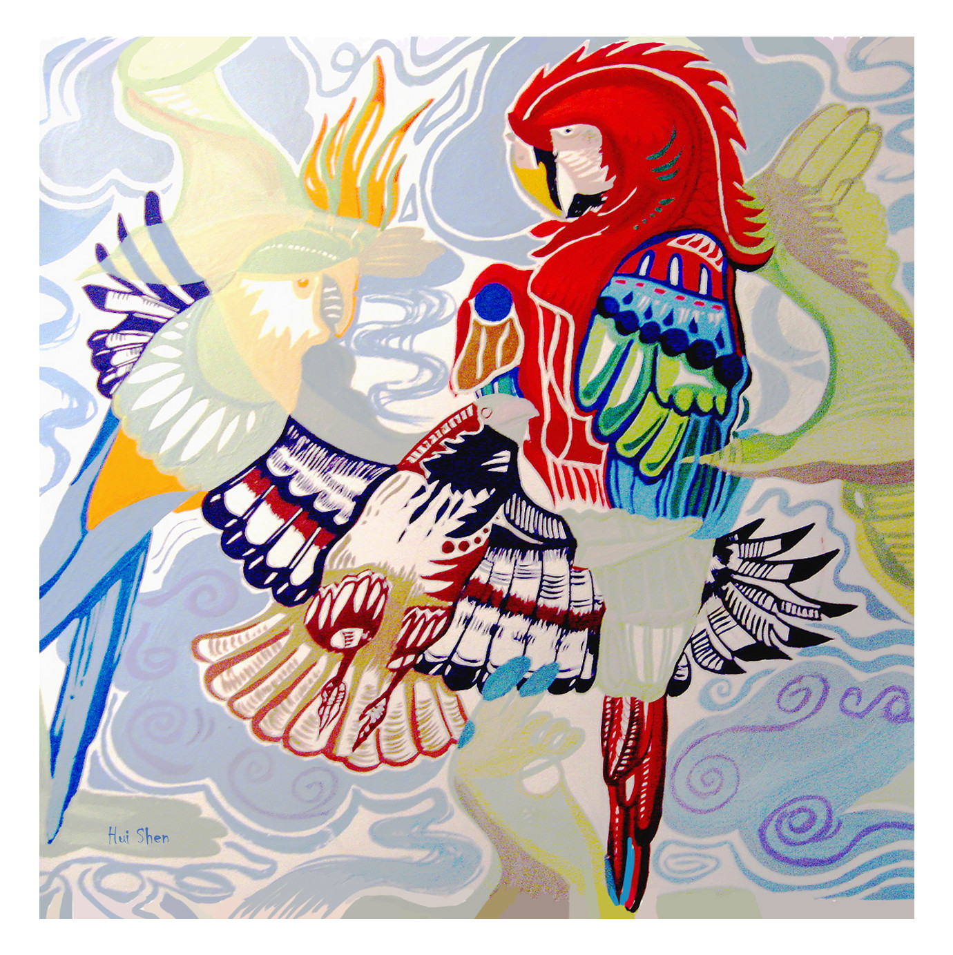 ArtStation - Plane Composition design & Decorative Painting Collection