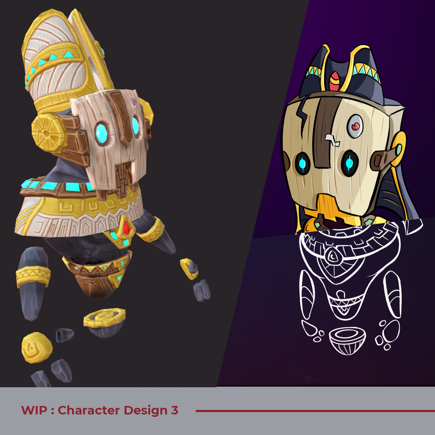ArtStation - WIP: Stylized Low Poly Character.