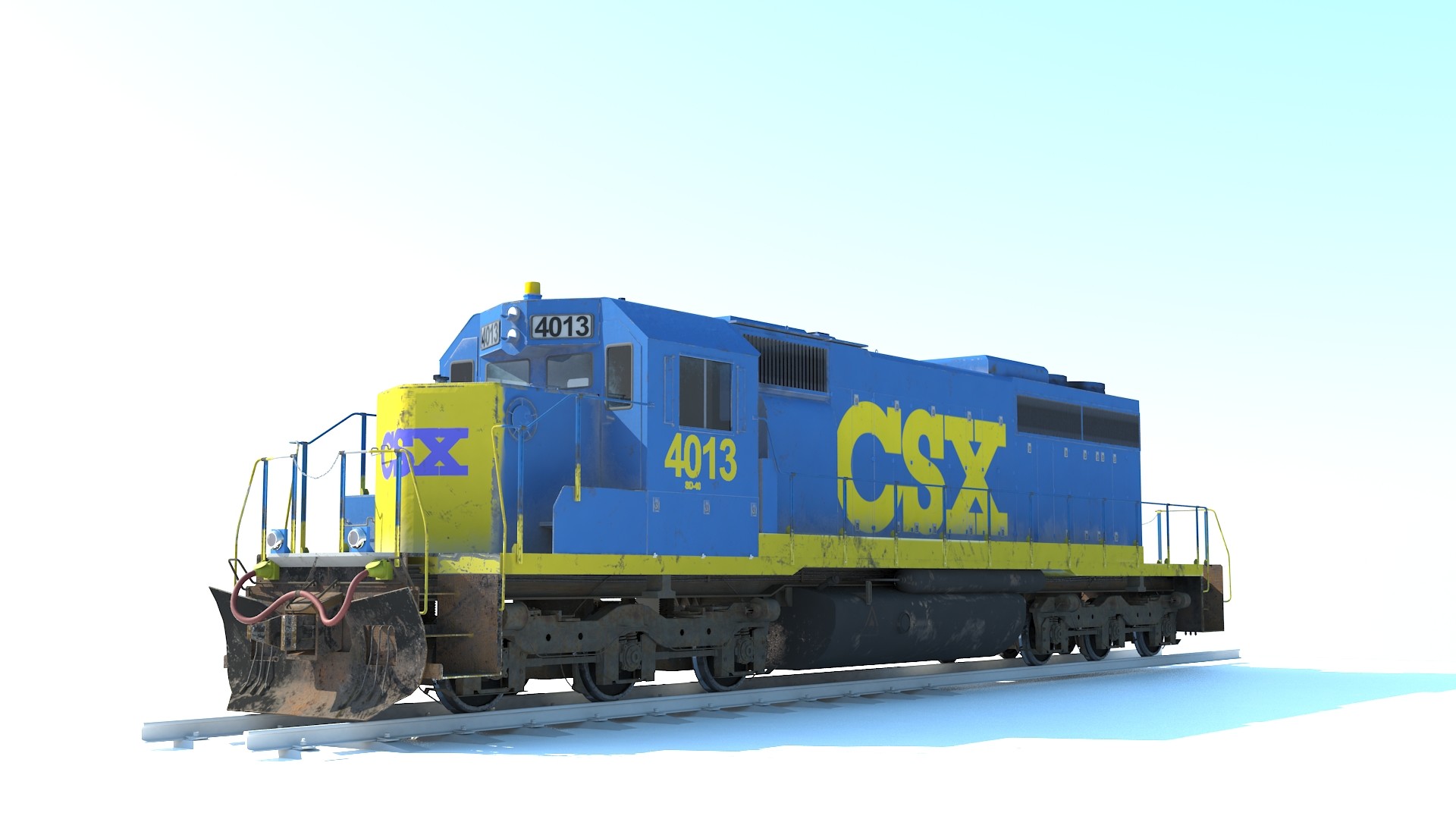 ArtStation - SD40-2 diesel locomotive