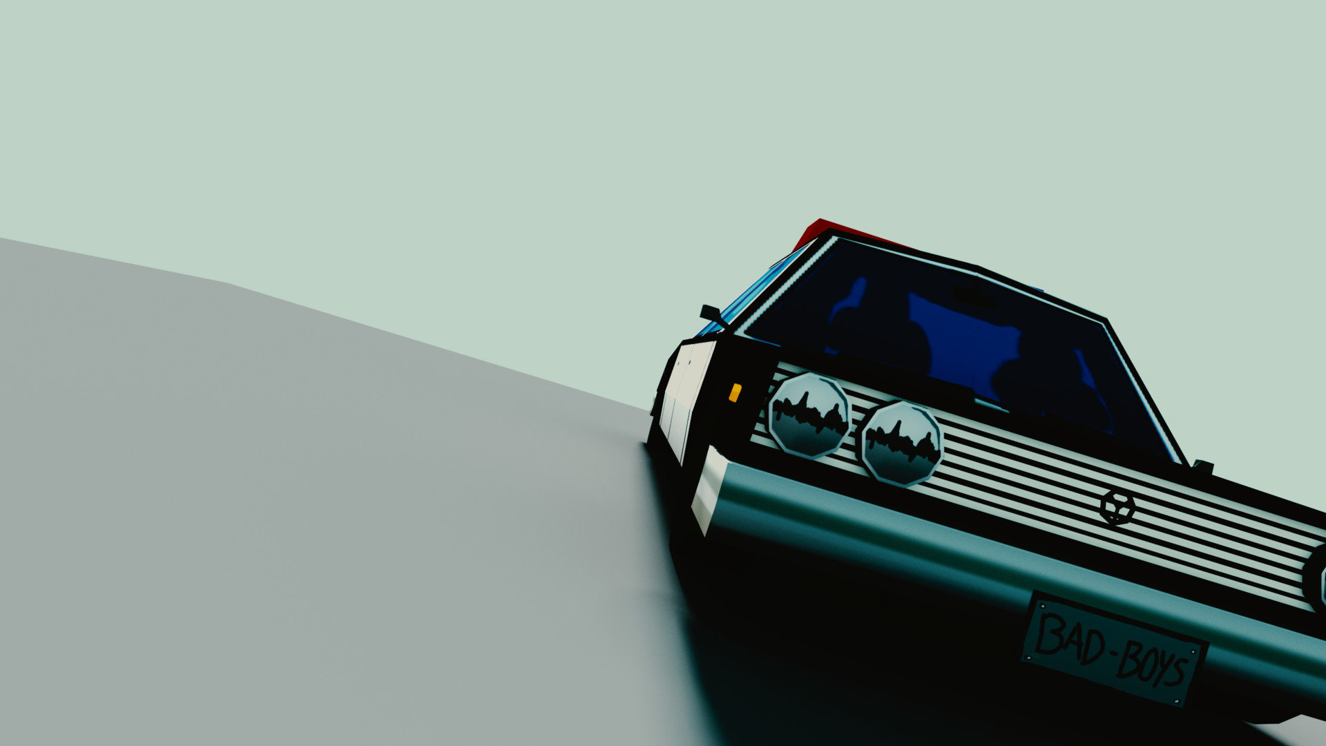 ArtStation - Low Poly Cop Car