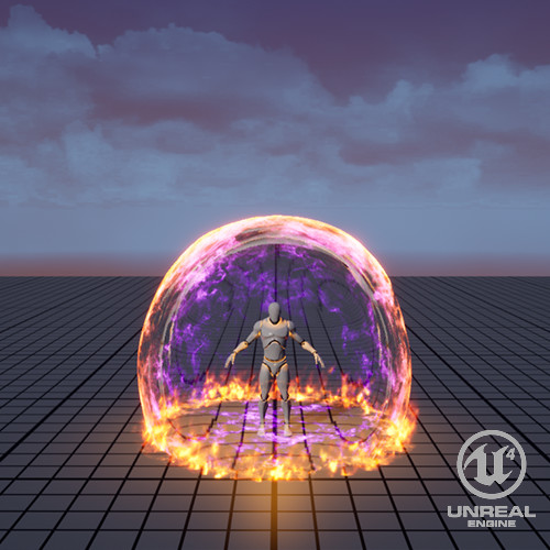 ArtStation - Fire bubble Shield